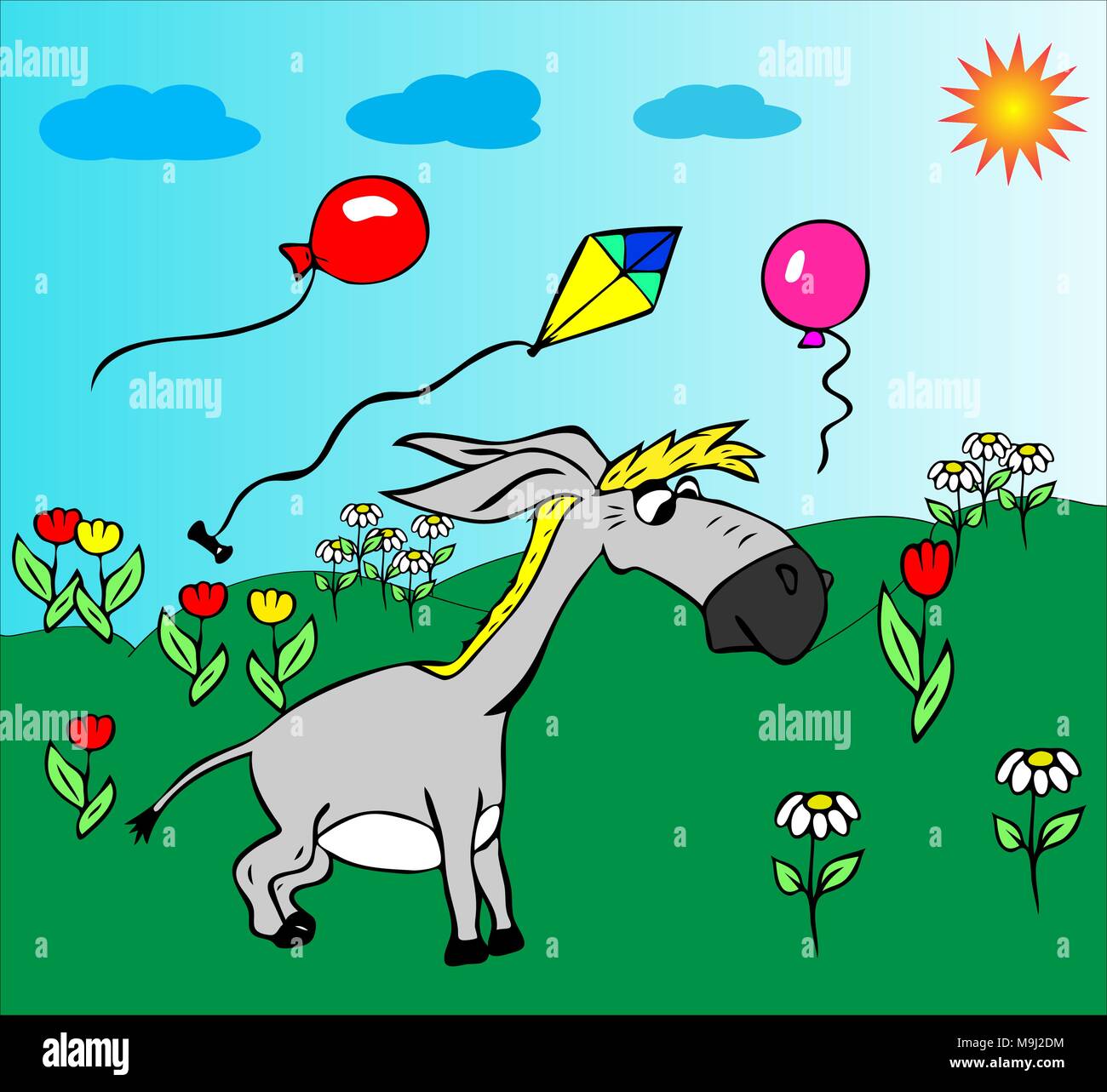 Art Boy Donkey Drawing High Resolution Stock Photography and Images - Alamy