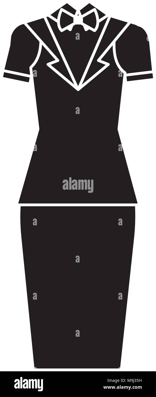 waiter female clothes icon vector illustration design Stock Vector ...