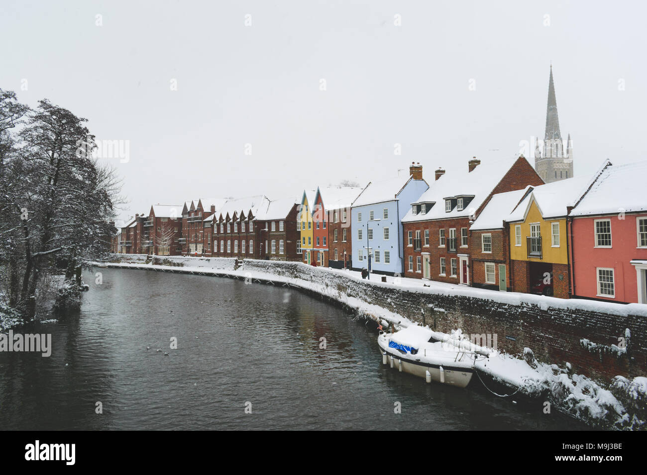 Norwich snow city hi-res stock photography and images - Alamy