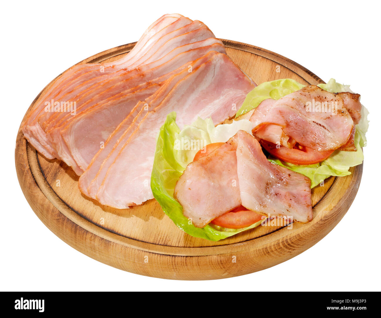 Slices of Smoked Bacon Stock Photo - Alamy