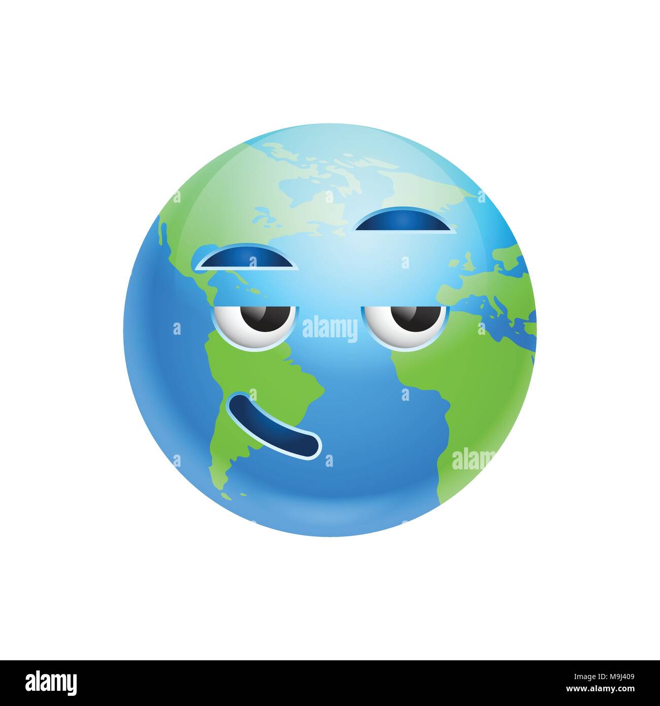 Cartoon earth face hi-res stock photography and images - Alamy