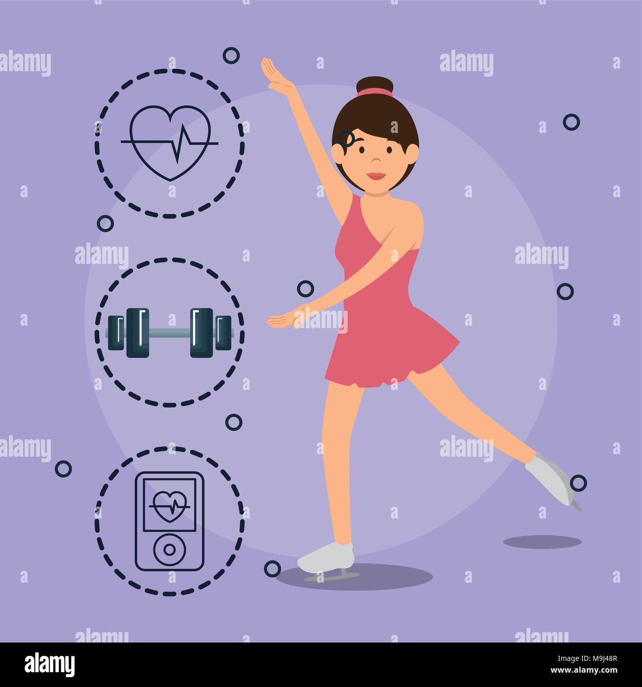 Female Dancing Competition Stock Vector Images - Alamy