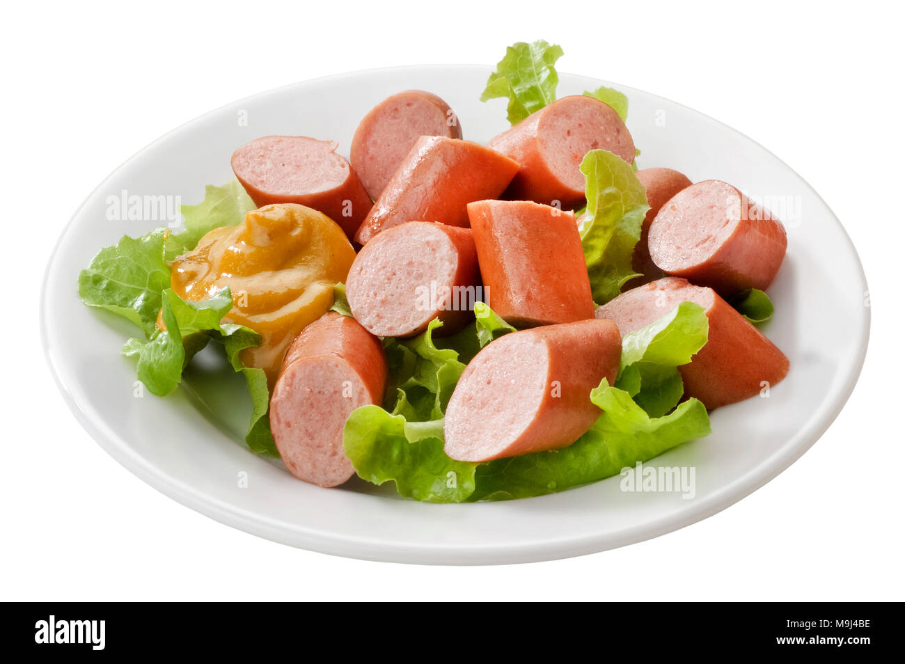 Sausage plate Cut Out Stock Images & Pictures - Alamy