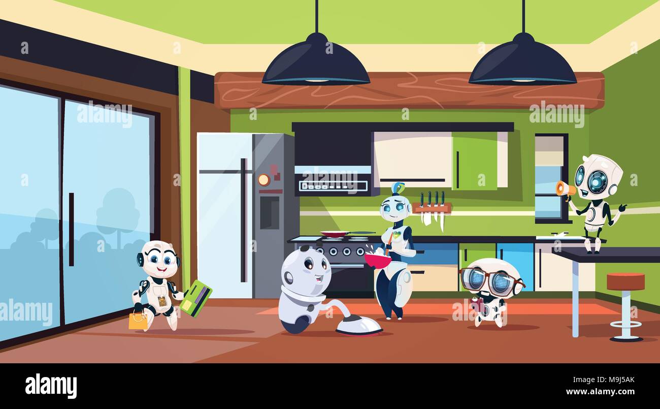 House cleaning robots hi-res stock photography and images - Alamy
