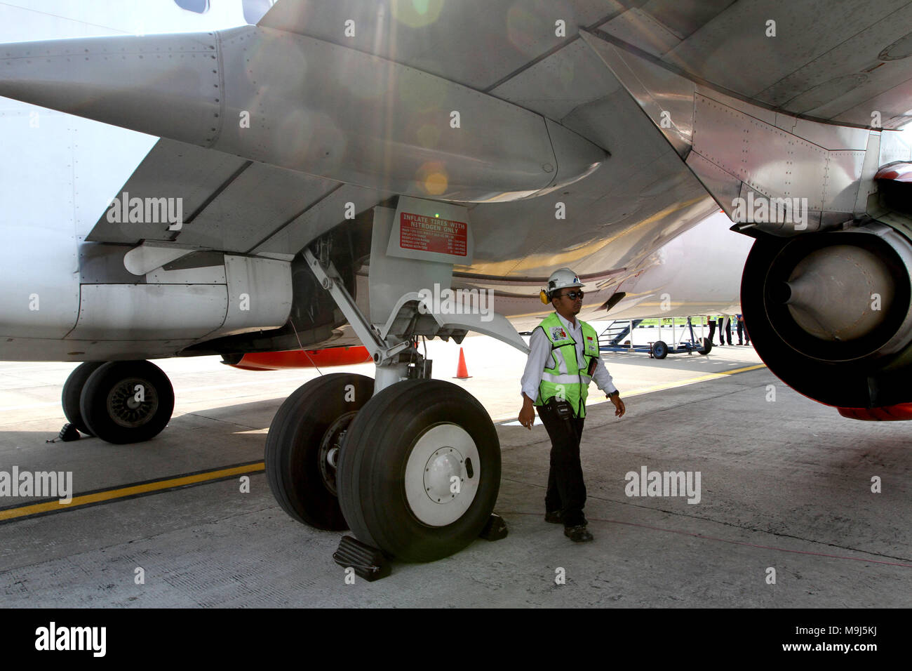 Transport Ministry officials conducted a ramp check at an airport in ...