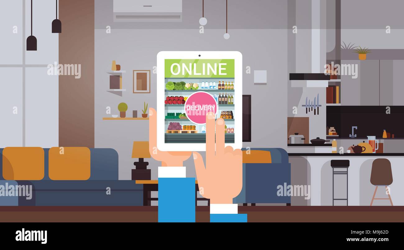 Vector illustration people ordering food hi-res stock photography and ...