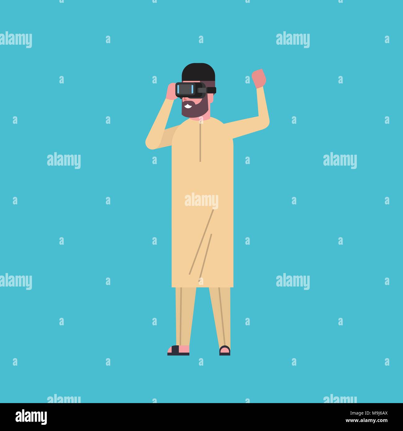Muslim young man Stock Vector Images - Alamy