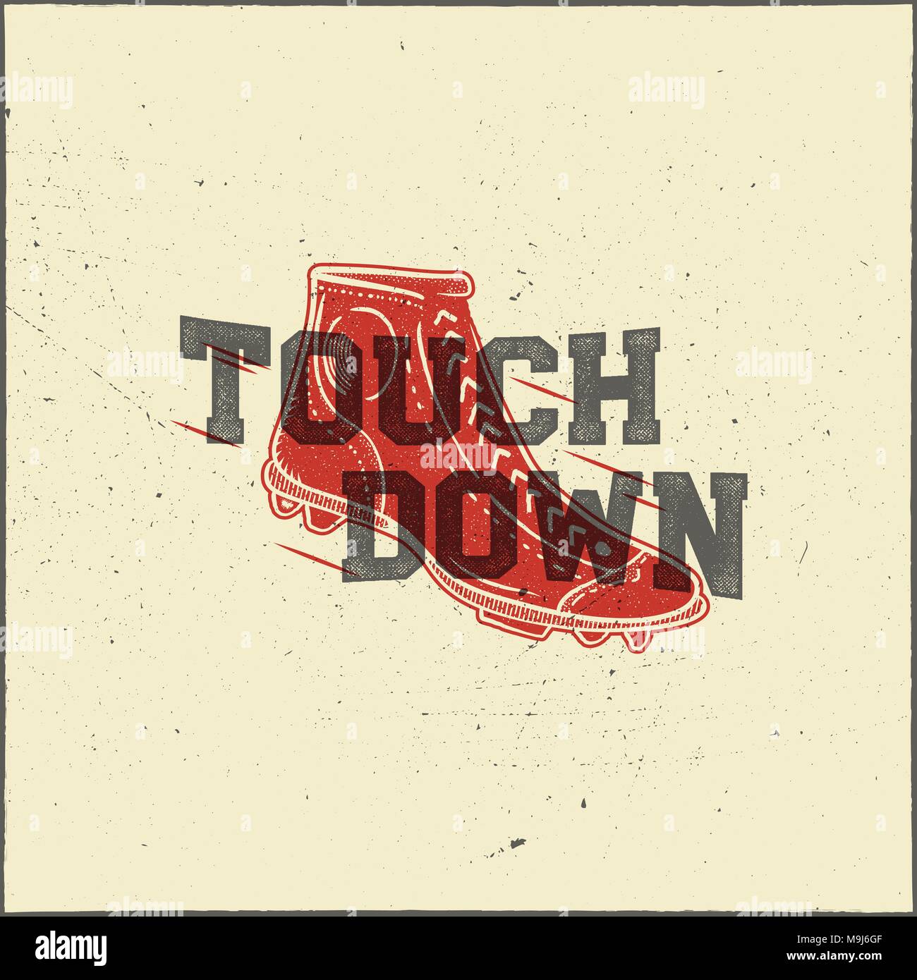 Vintage rugby boots Stock Vector Images - Alamy