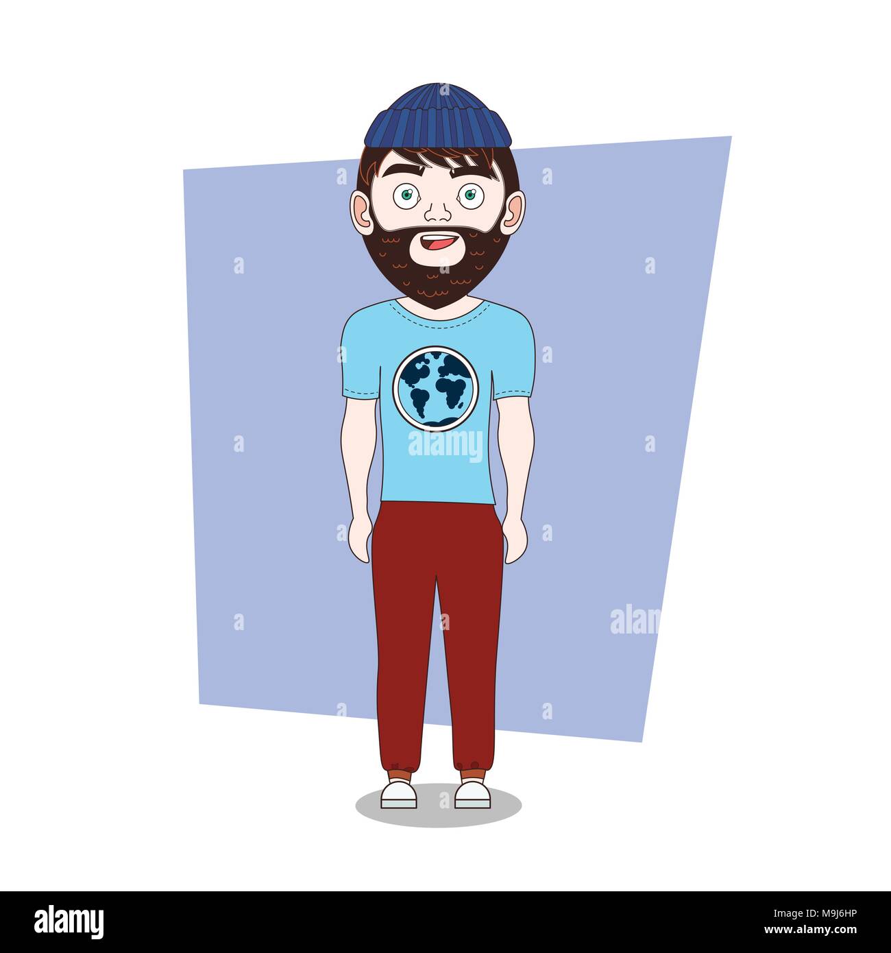 Happy handsome bearded man cartoon hi-res stock photography and images ... Happy handsome bearded man cartoon hi-res stock photography and images ...