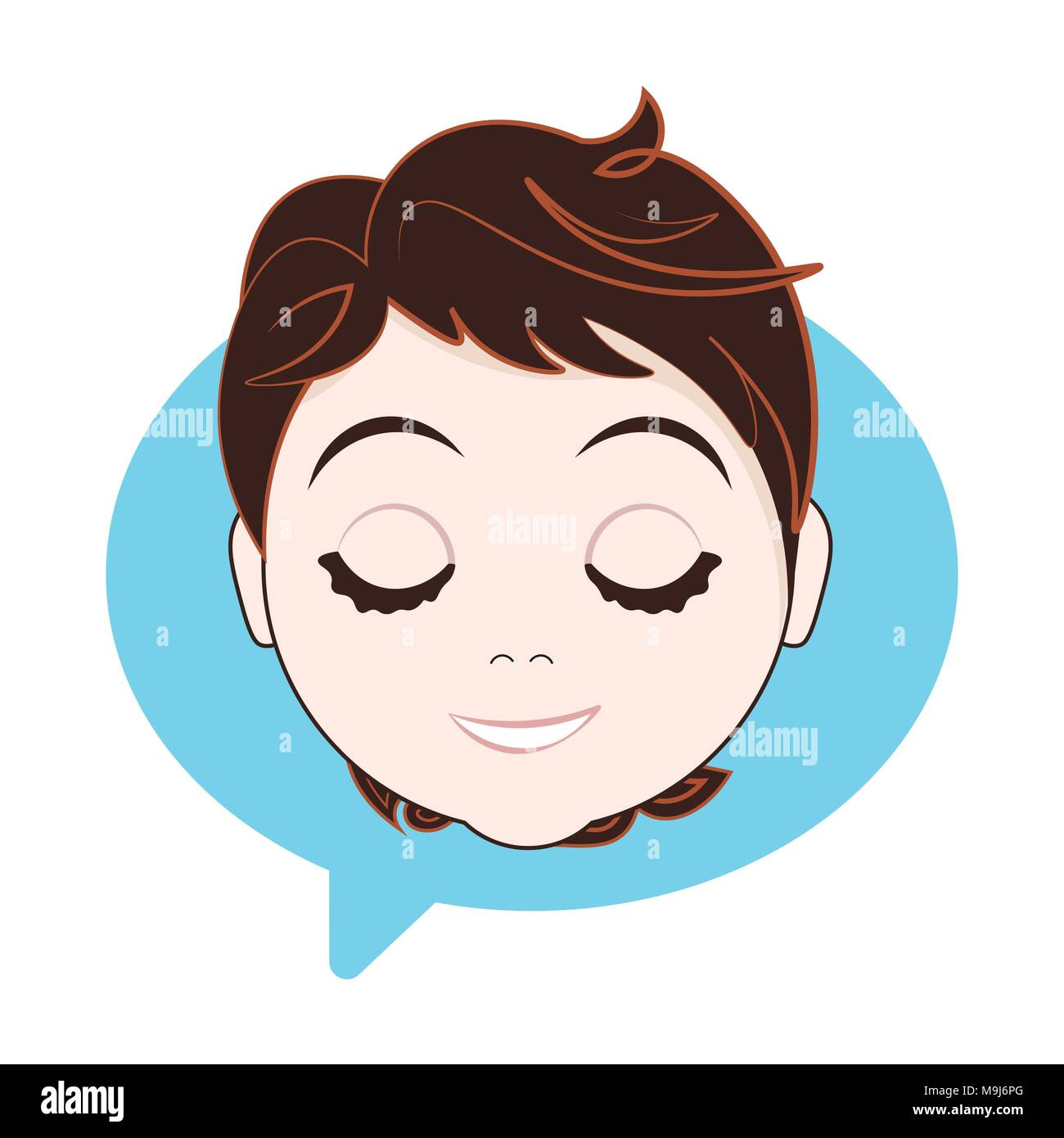 Avatar woman profile cartoon hi-res stock photography and images - Alamy