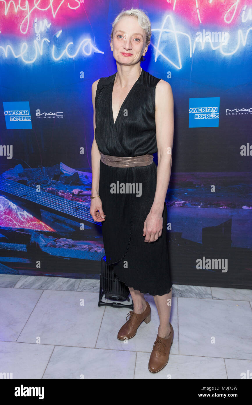 New York, NY - March 25, 2018: Amanda Lawrence attends revival of ...
