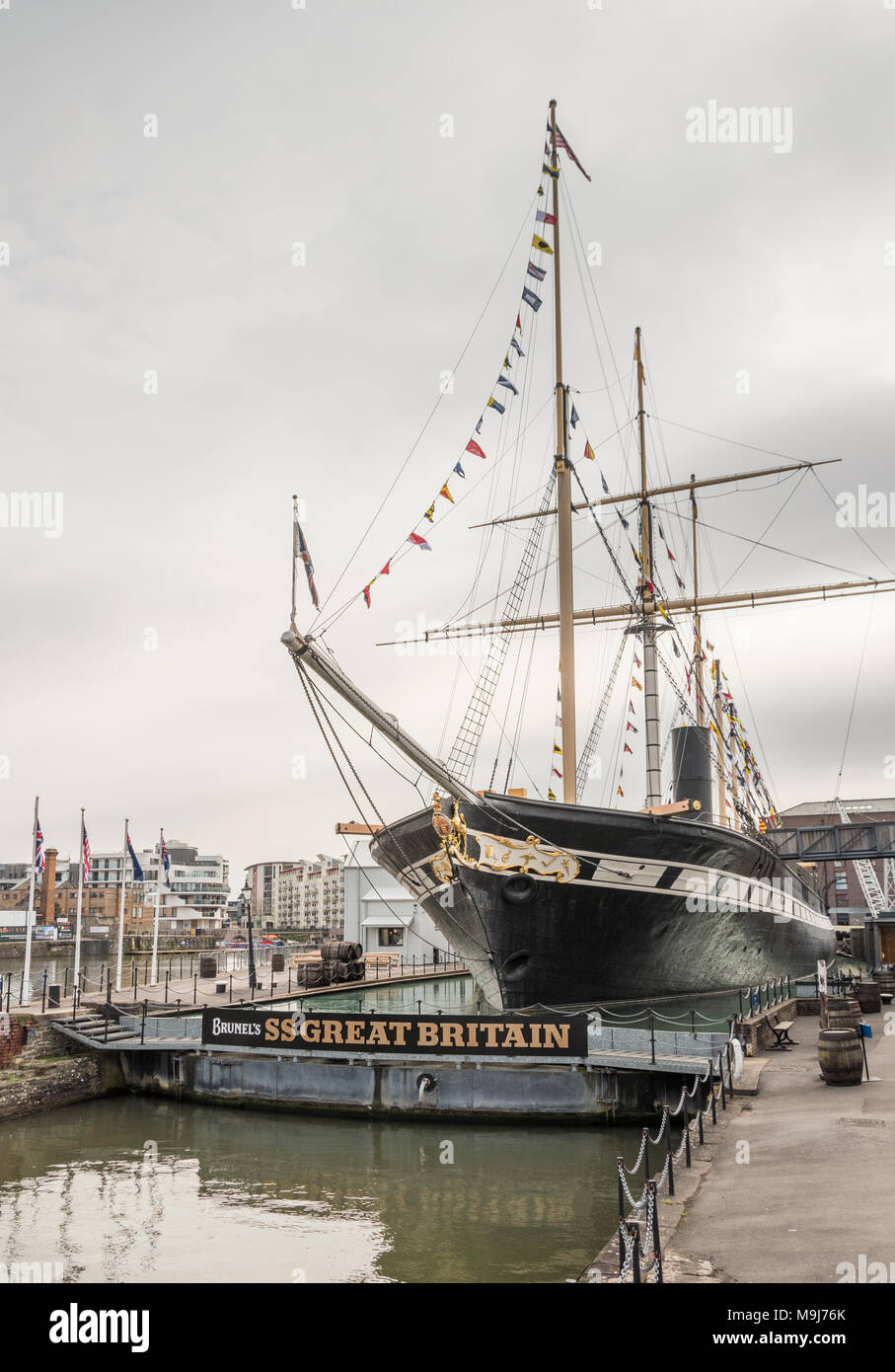 Brunel's SS Great Britain in the Great Western Dockyard, Bristol Stock ...