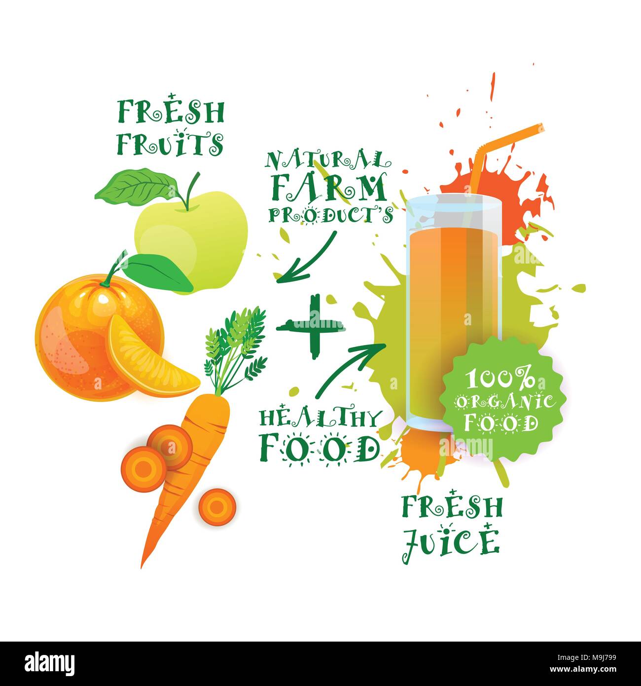 Juice logo hi-res stock photography and images - Alamy