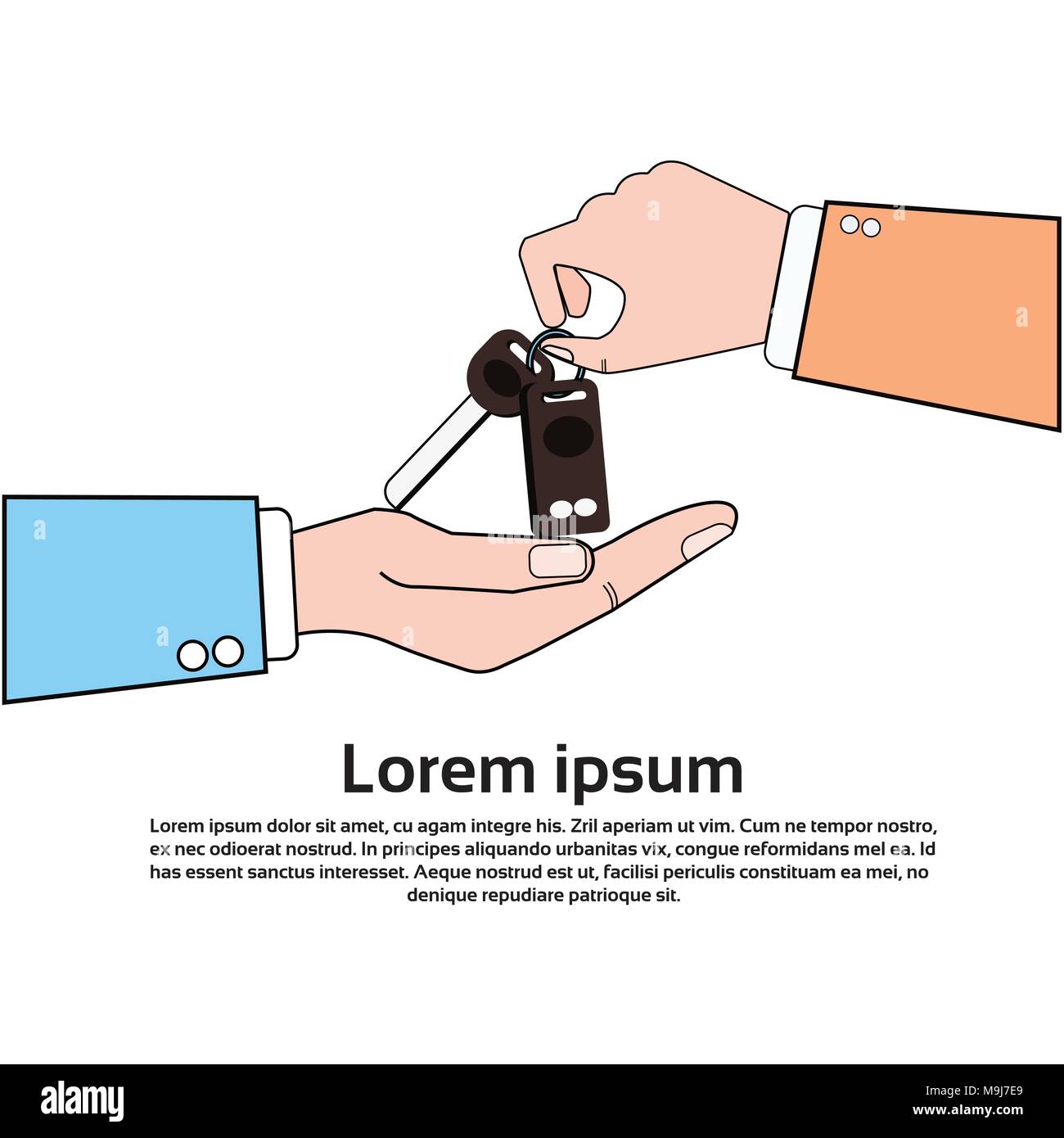 Hand giving key Stock Vector Images - Alamy