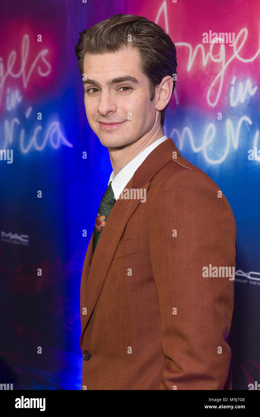 New York, NY - March 25, 2018: Andrew Garfield attends revival of ...