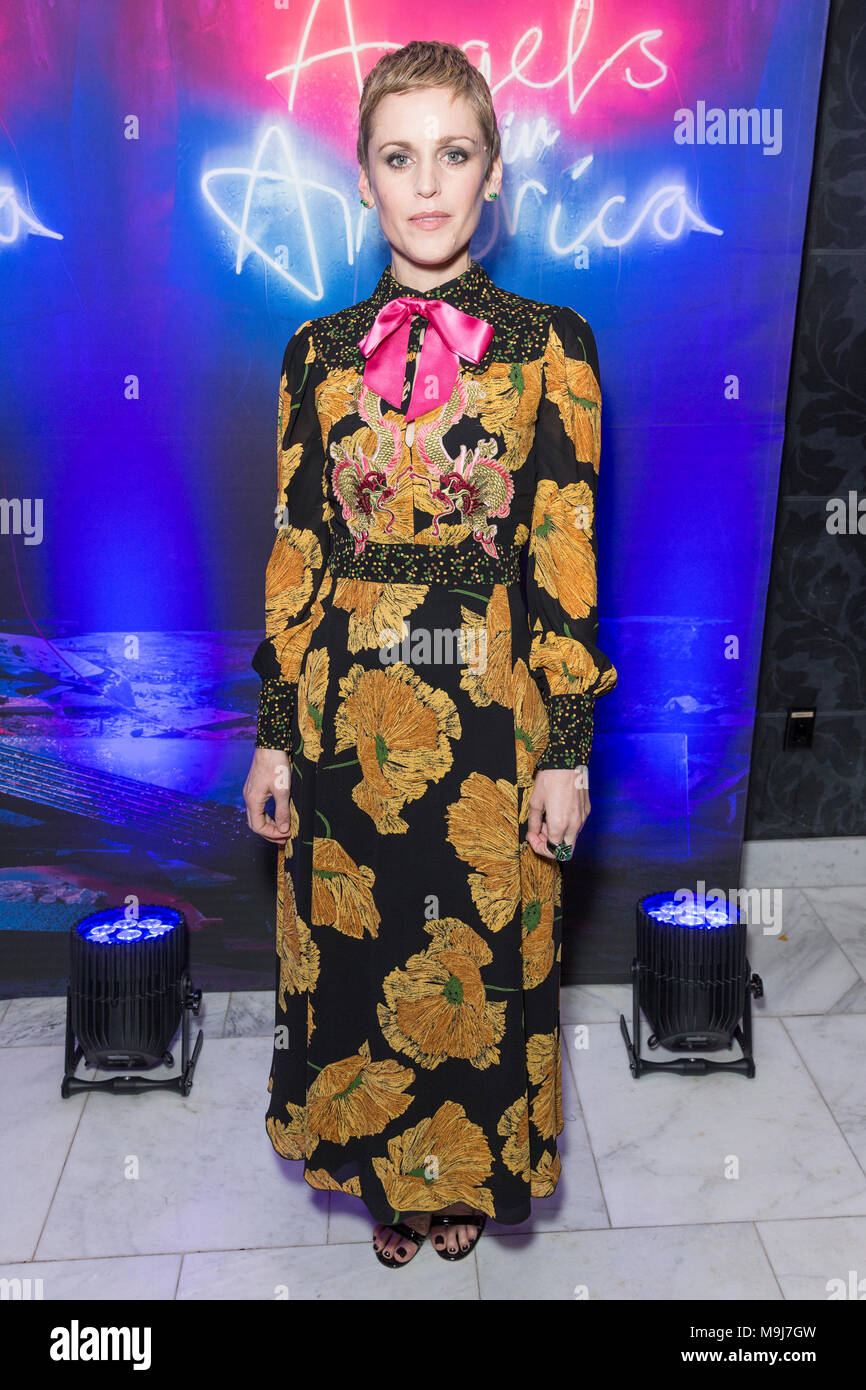 New York NY March 25 2018 Denise Gough Wearing Gucci Dress Attends