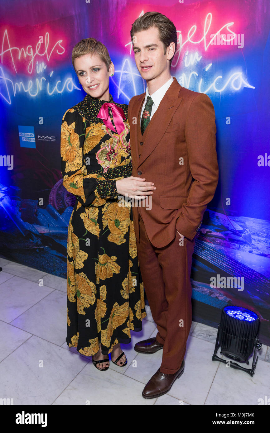 New York NY March 25 2018 Denise Gough Wearing Gucci Dress And