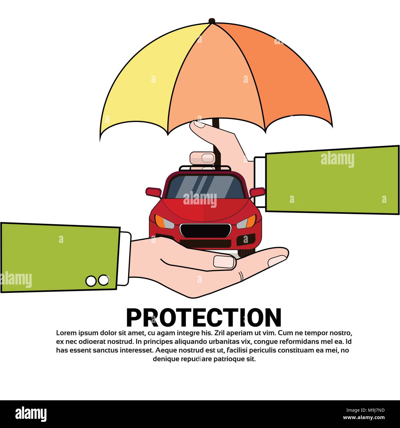 Protection insurance Stock Vector Images - Alamy