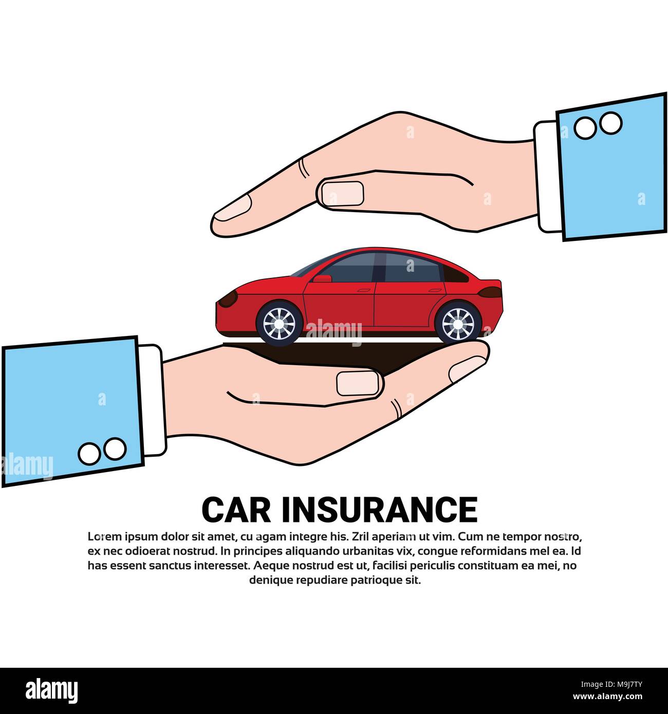 Car Insurance Service Icon Automobile Protection And Safety Icon Stock ...