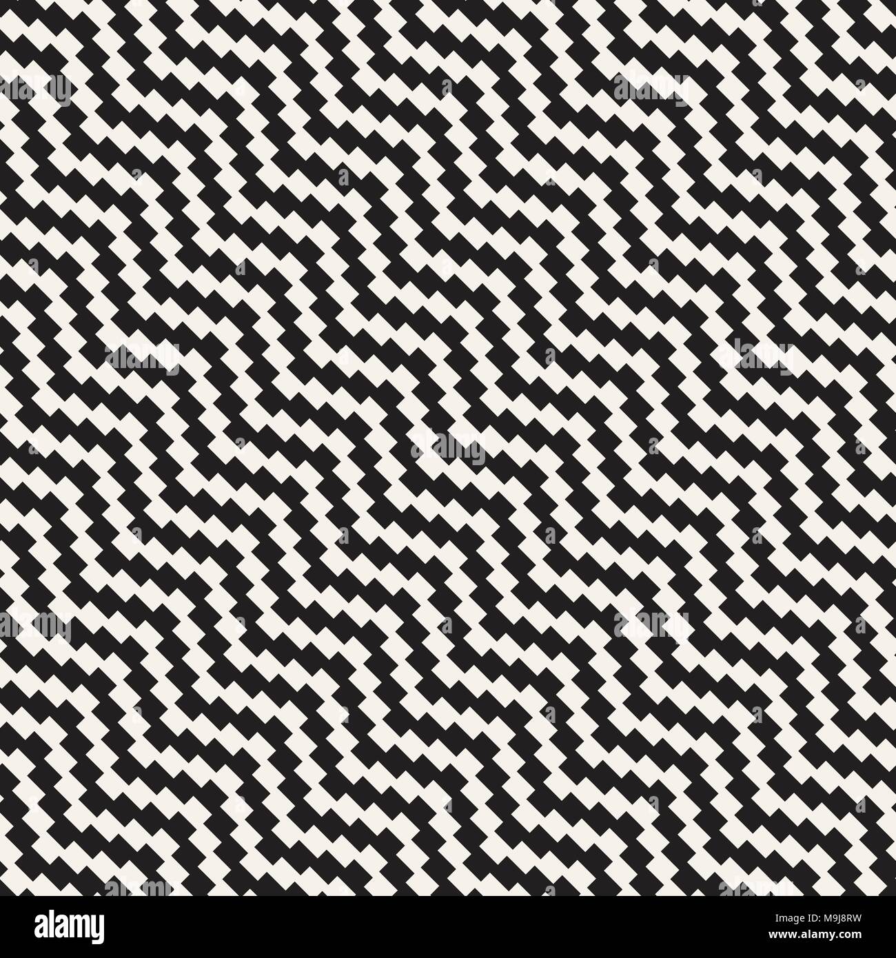 Seamless zig zag geometric pattern. Classic black and white chevron ...