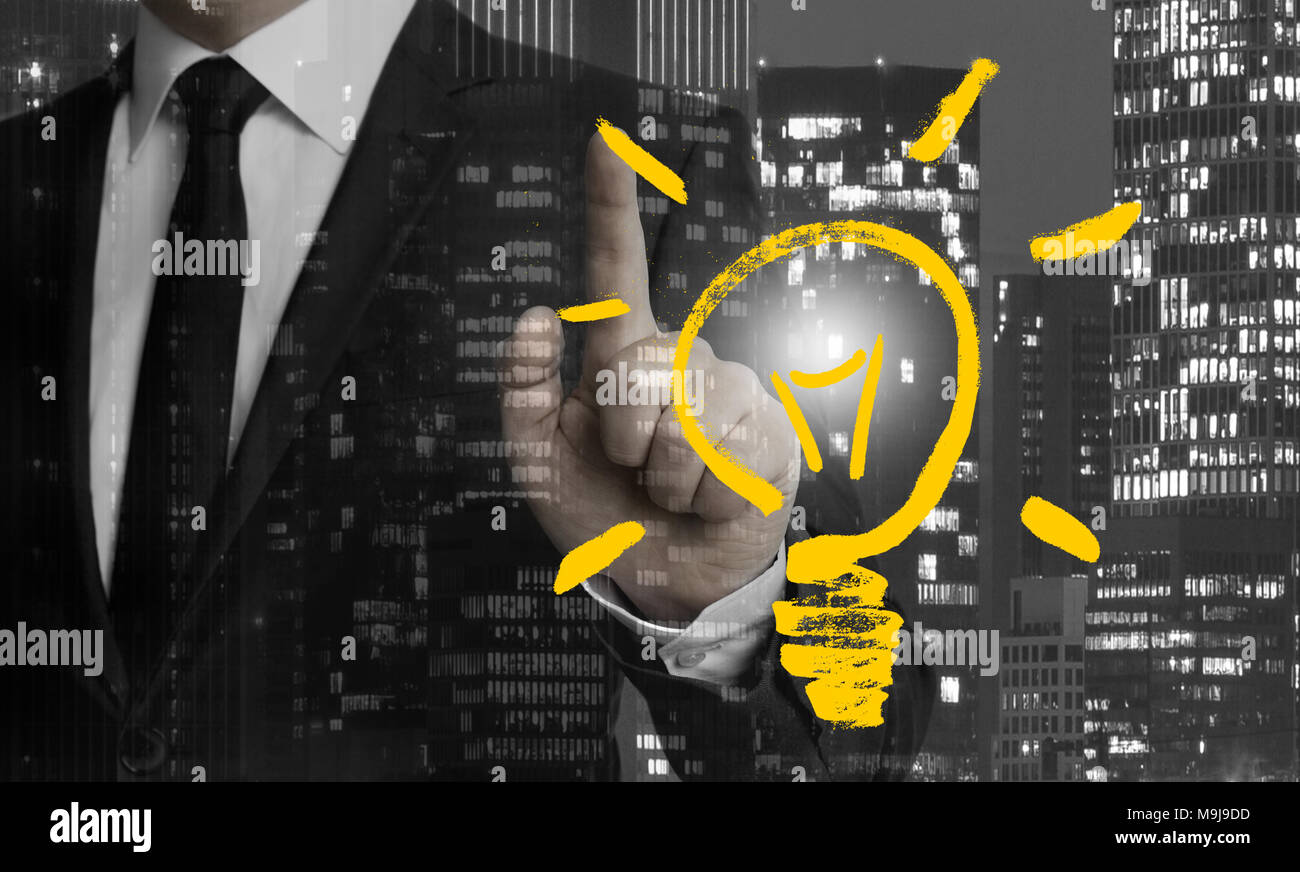Businessman bulb hi-res stock photography and images - Alamy