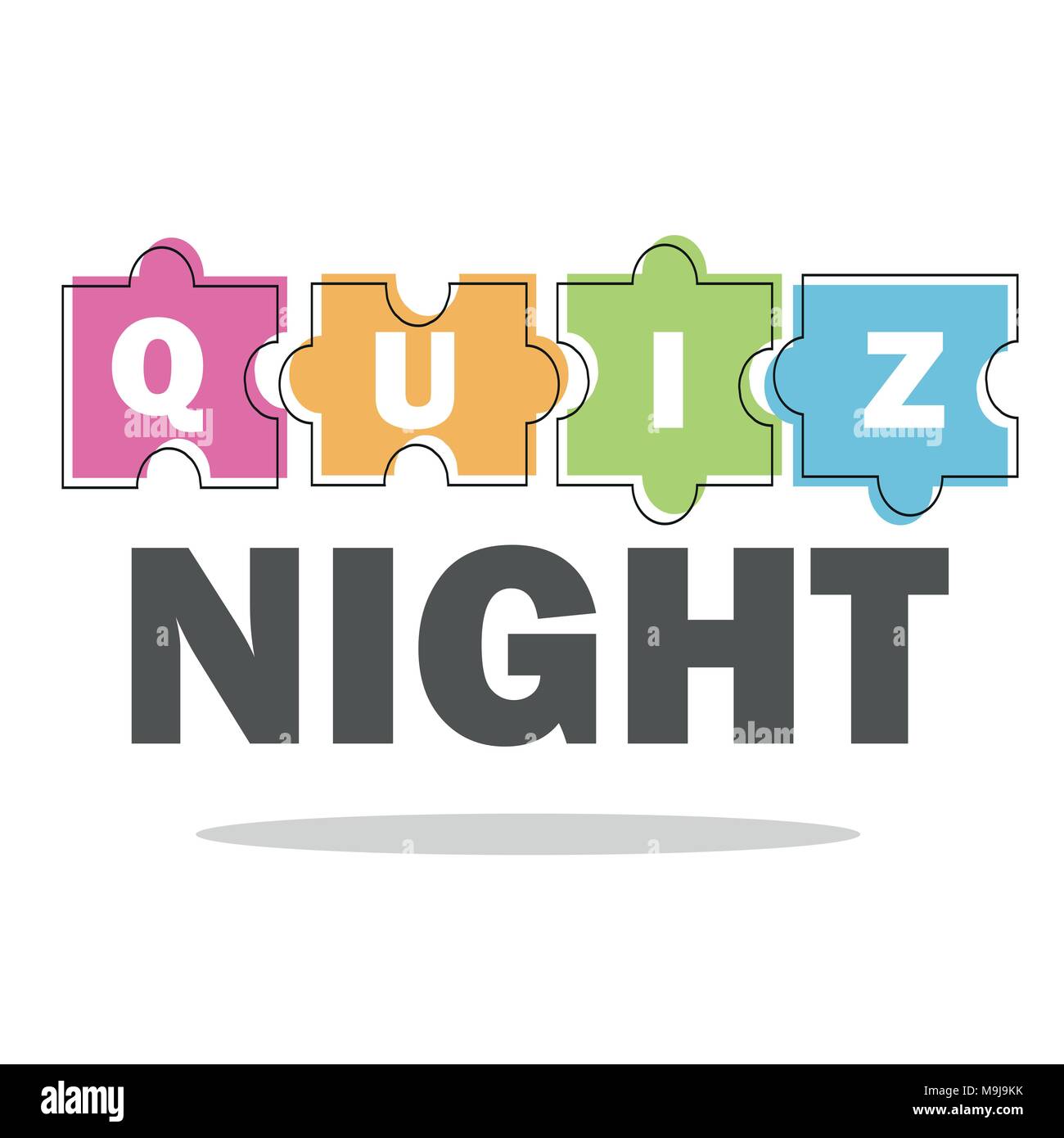 Quiz night logo hi-res stock photography and images - Alamy