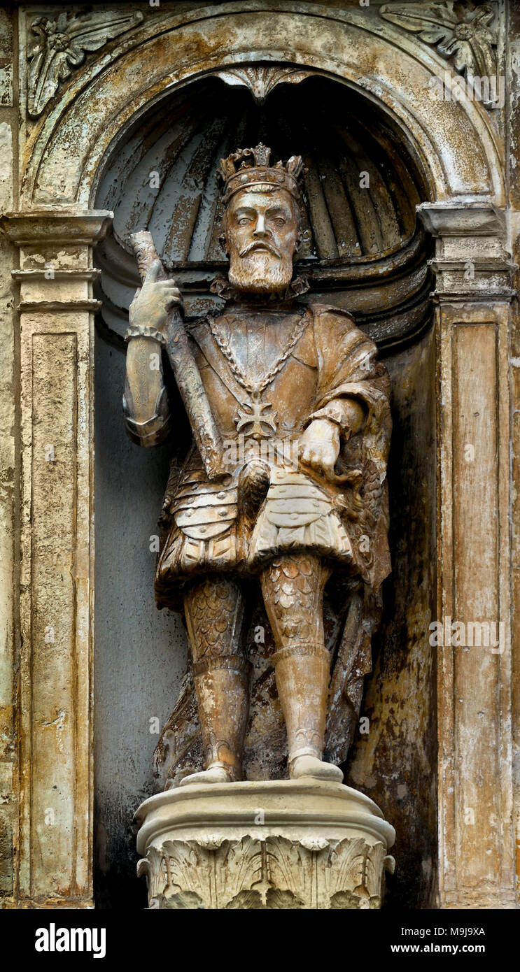 King Joao III - King John III at the Palace Gate or Iron Gate in the ...
