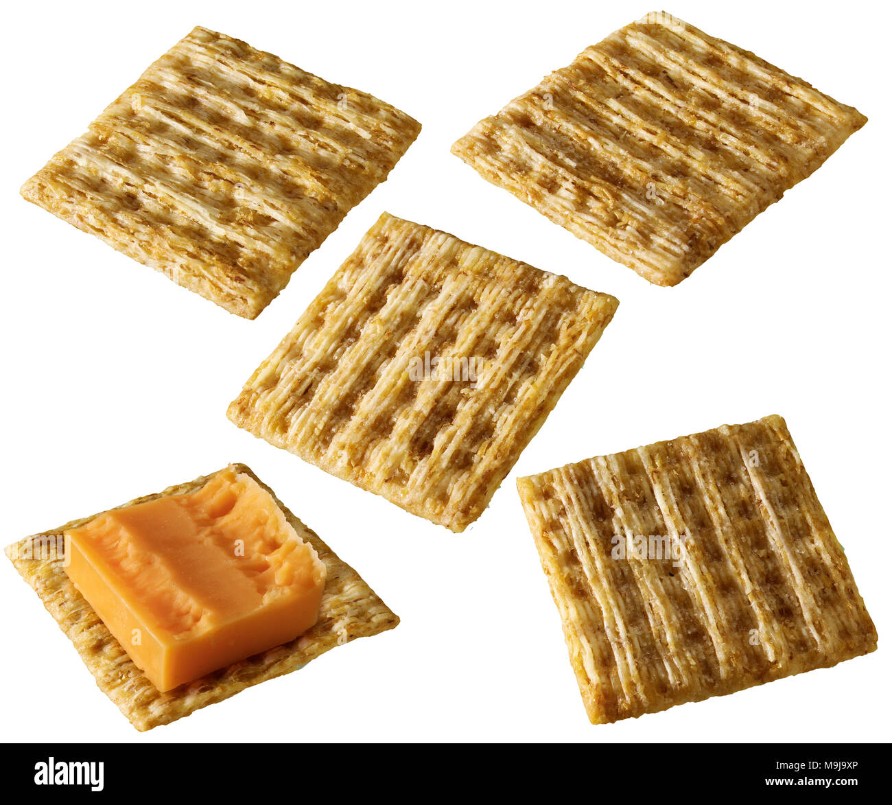 Woven Triscuit Crackers Stock Photo - Alamy