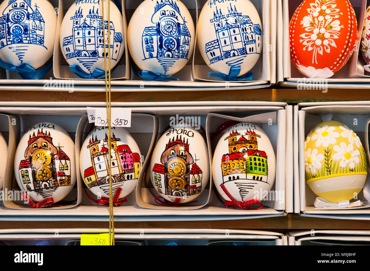 Traditional Easter Markets Old Town Square, sale painted eggs of Easter ...