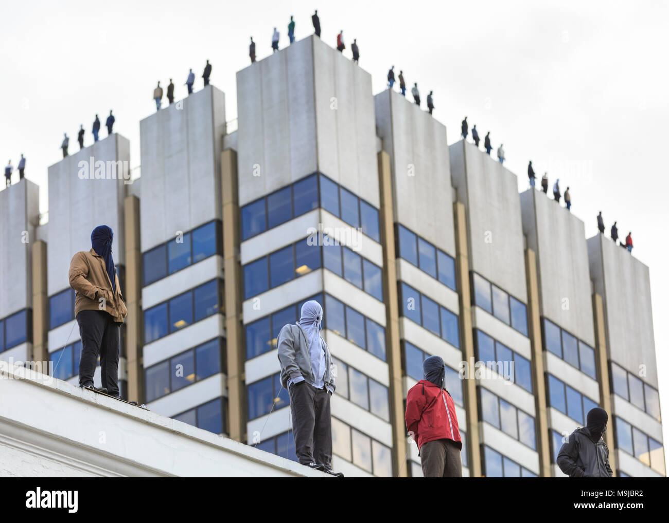 ITV HQ, London, 26th Mar 2018. The Project 84 installation features 84 ...