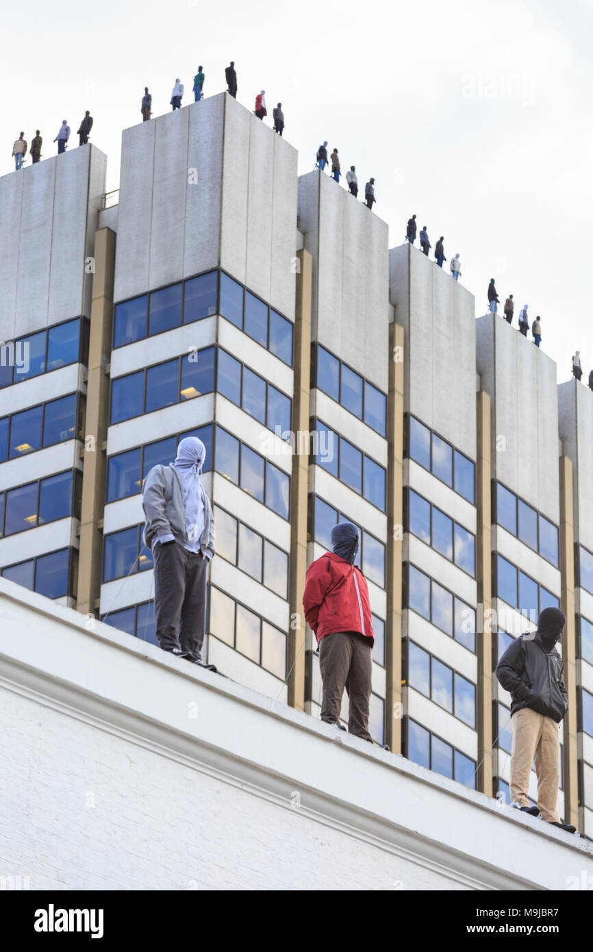 ITV HQ, London, 26th Mar 2018. The Project 84 installation features 84 ...