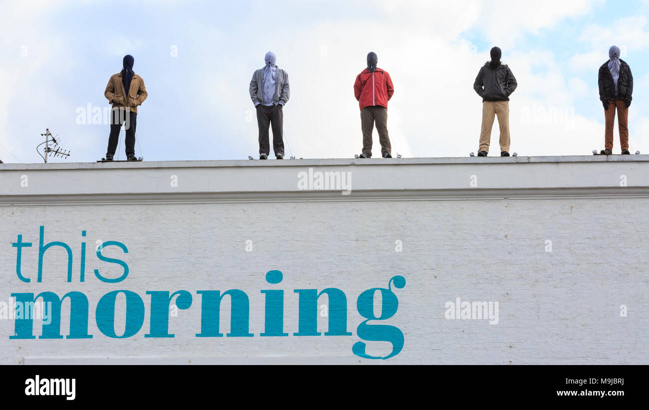 ITV HQ, London, 26th Mar 2018. The Project 84 installation features 84 ...