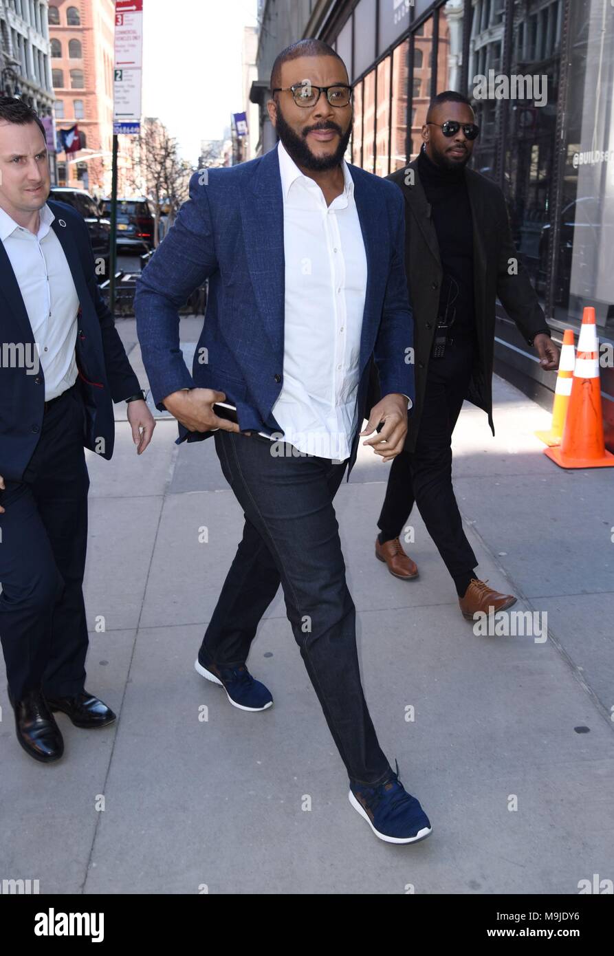 New York, NY, USA. 26th Mar, 2018. Tyler Perry, seen at BUILD Series to ...