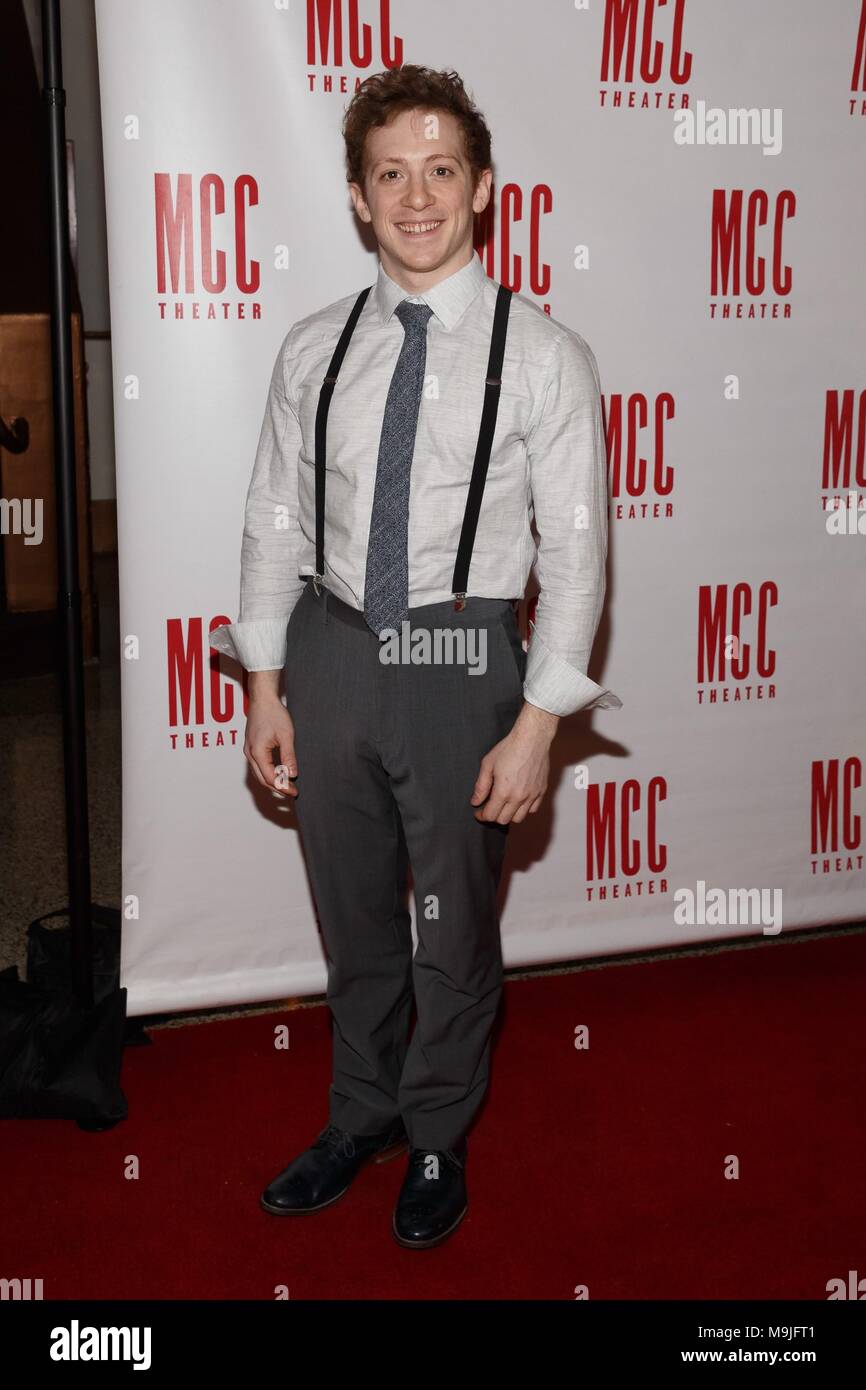 New York, NY, USA. 26th Mar, 2018. Ethan Slater at arrivals for MCC ...
