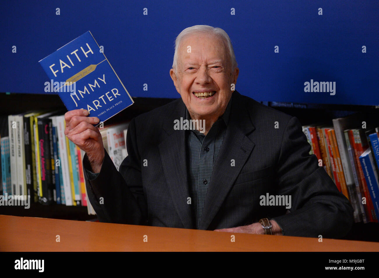 New York, USA. 26th March, 2018. Former U.S. President Jimmy Carter ...