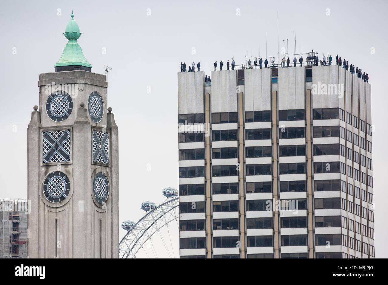 London, UK. 27th March, 2018. 84 life-sized sculptures by Mark Jenkins ...