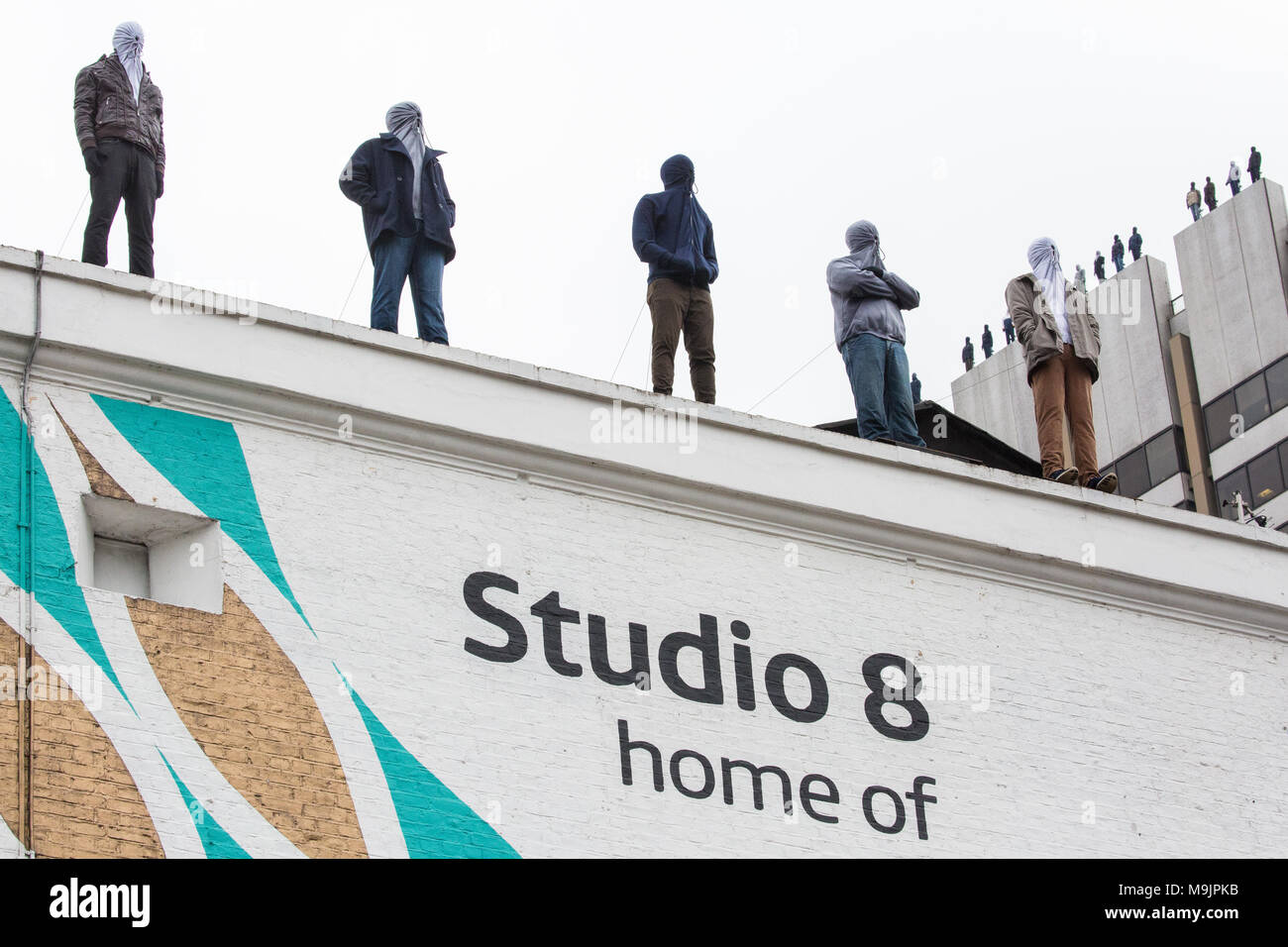 London, UK. 27th March, 2018. 84 life-sized sculptures by Mark Jenkins ...