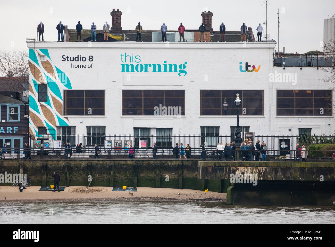 London, UK. 27th March, 2018. 84 life-sized sculptures by Mark Jenkins ...