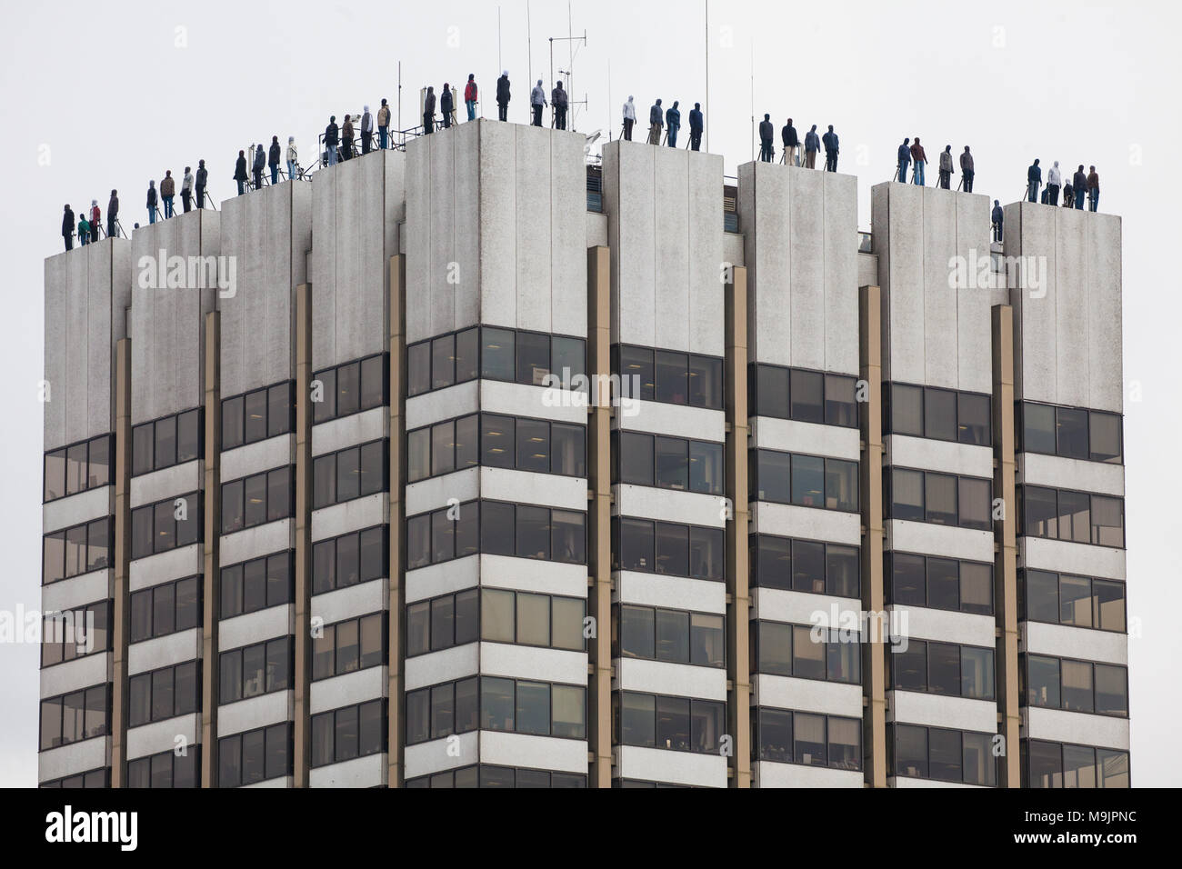 London, UK. 27th March, 2018. 84 life-sized sculptures by Mark Jenkins ...