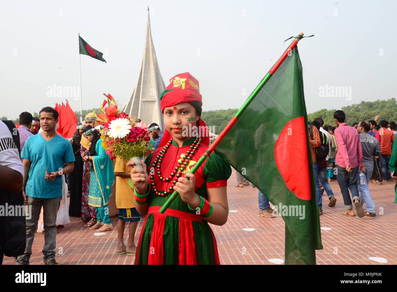 Dhaka, Bangladesh. 26th March, 2018. Bangladeshi people gather with ...