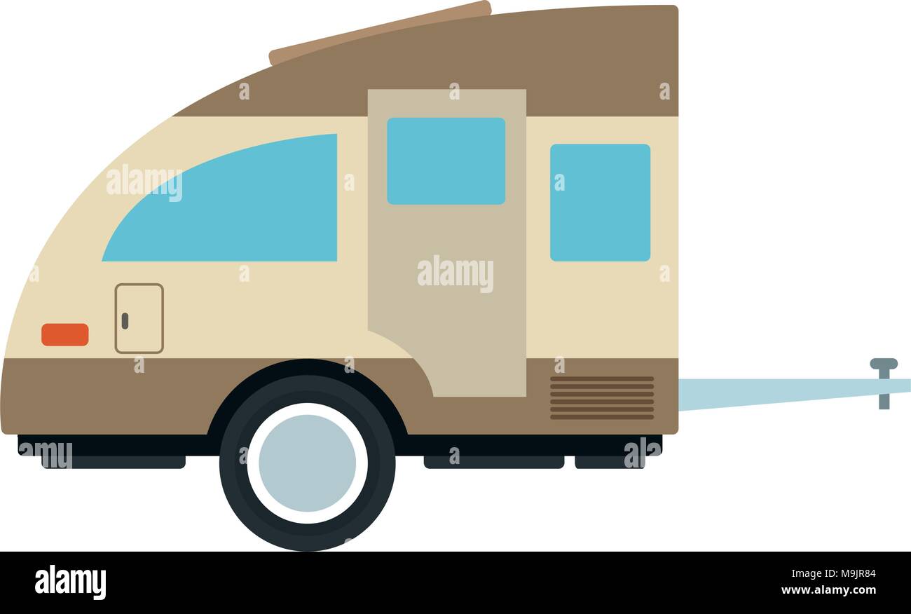 Travel trailer isolated vector illustration graphic design Stock Vector ...
