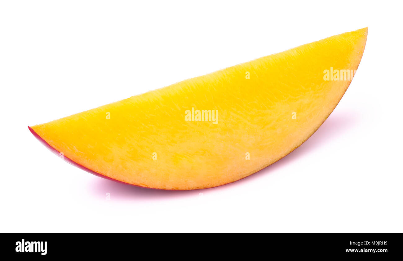 Mango slice isolated Stock Photo - Alamy