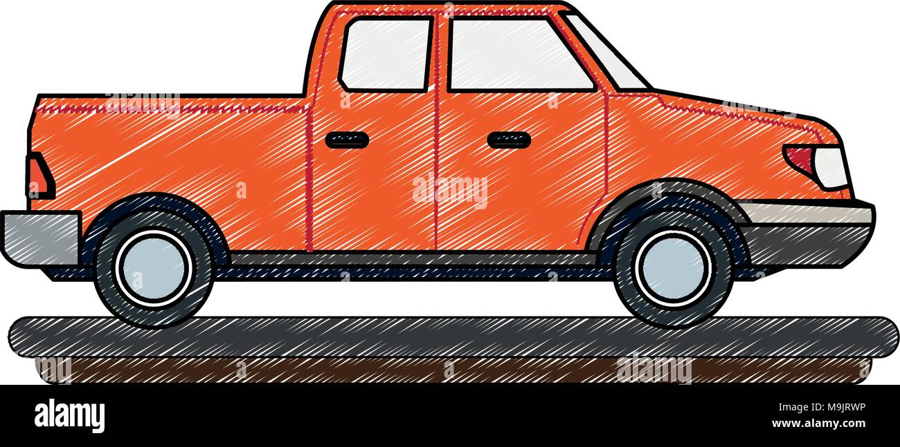 Pick up vehicle vector illustration graphic design Stock Vector Image ...
