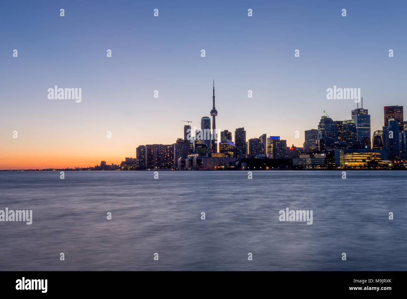 Toronto Skyline at Dusk Stock Photo - Alamy