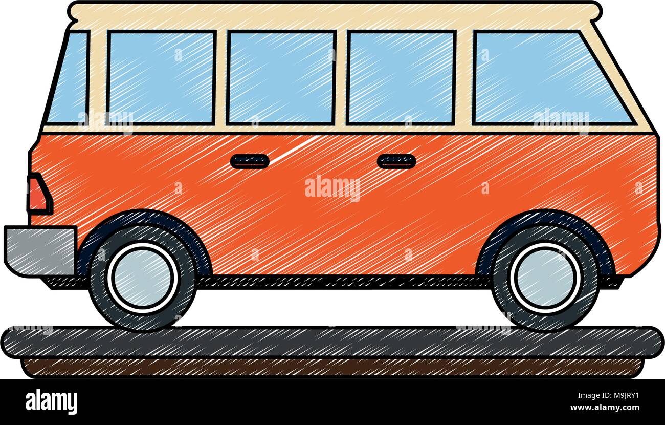 Retro van vehicle vector illustration graphic design Stock Vector Image ...