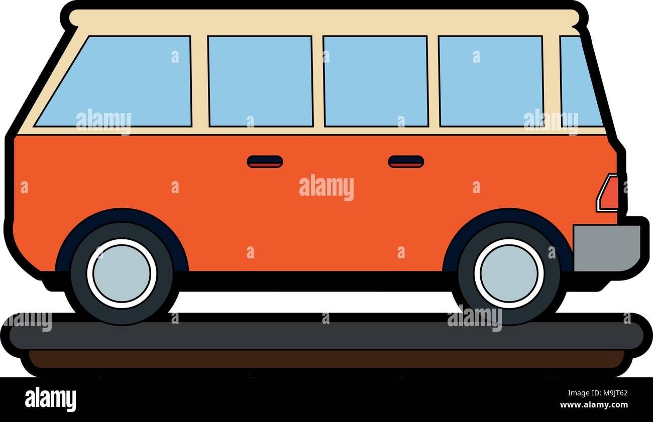 Retro van vehicle vector illustration graphic design Stock Vector Image ...