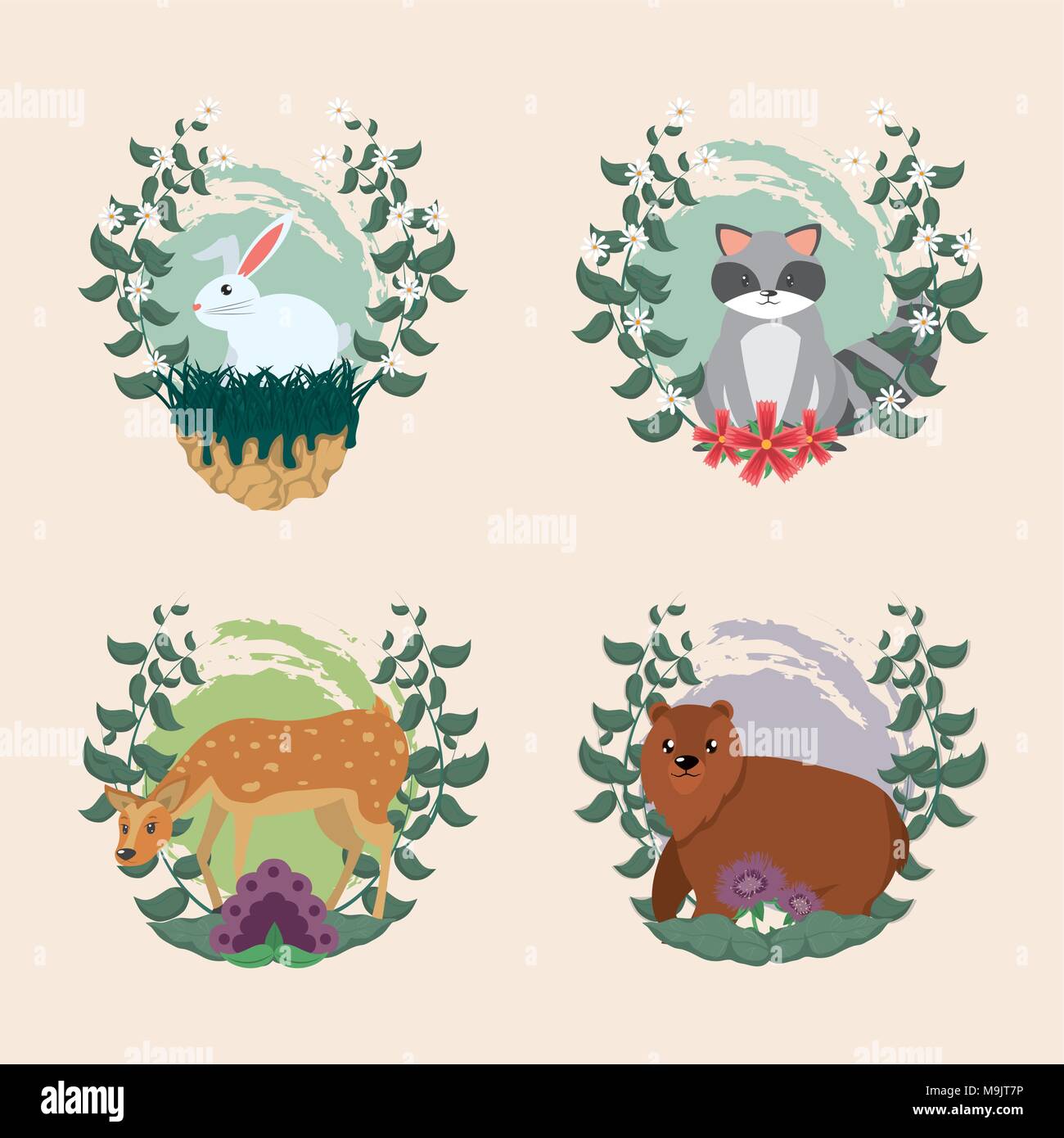 Wild animals collection Stock Vector Image & Art - Alamy