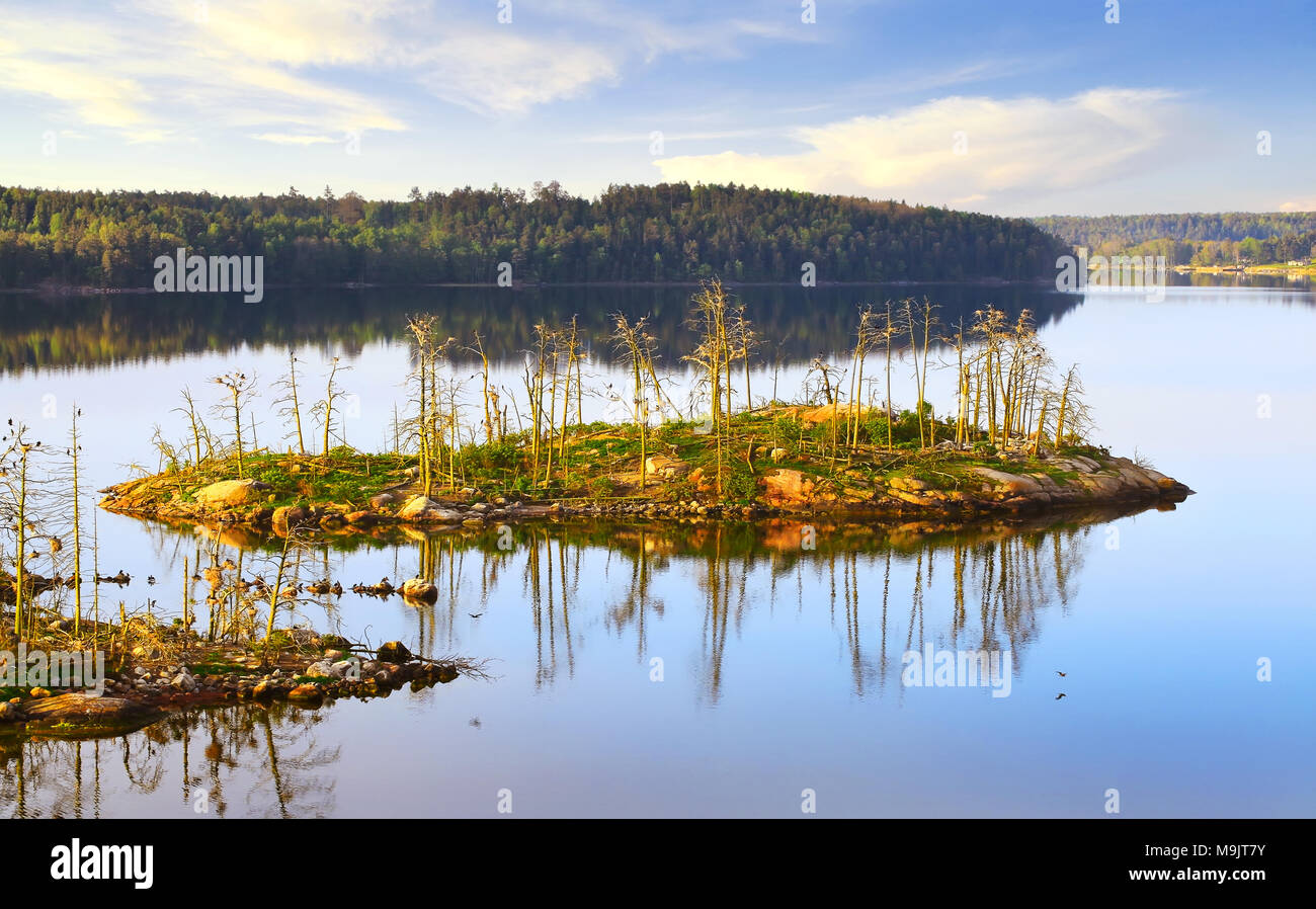 Cluster of small islands Stock Photo - Alamy