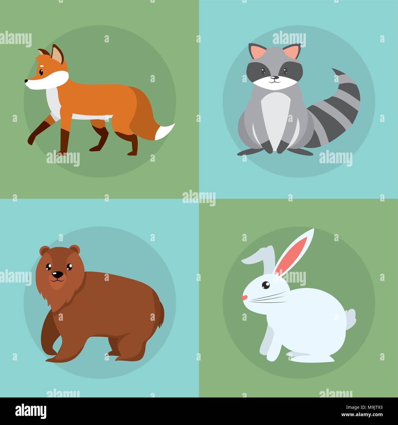 Wild animals collection Stock Vector Image & Art - Alamy