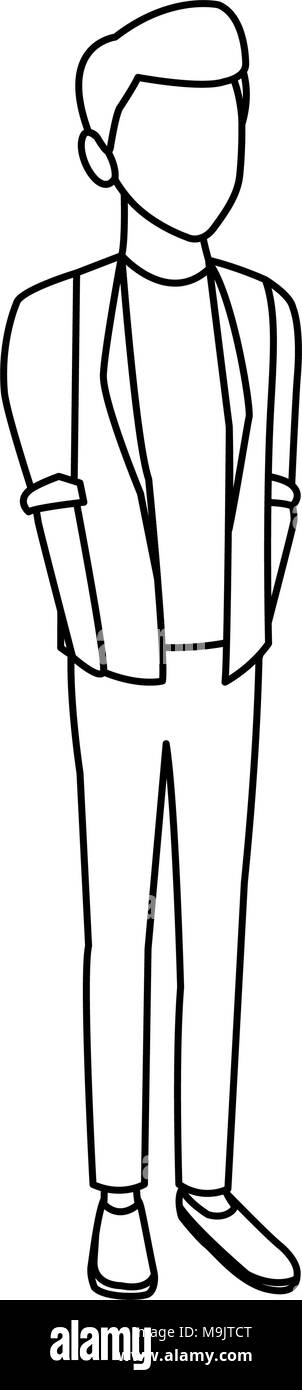 Young male student cartoon vector illustration graphic design Stock ...